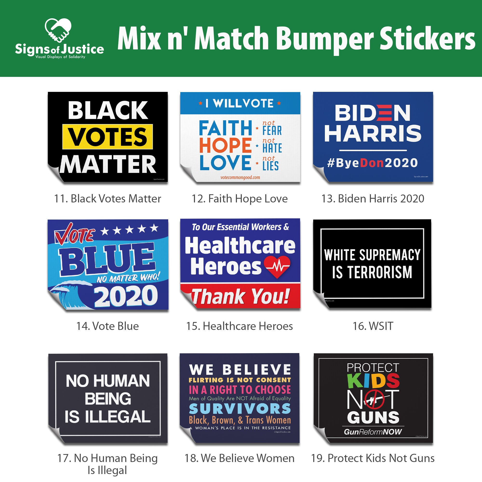 CUSTOM BUMPER STICKERS – Signs Of Justice