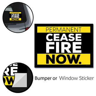 "Cease Fire" Bumper Stickers – Signs Of Justice