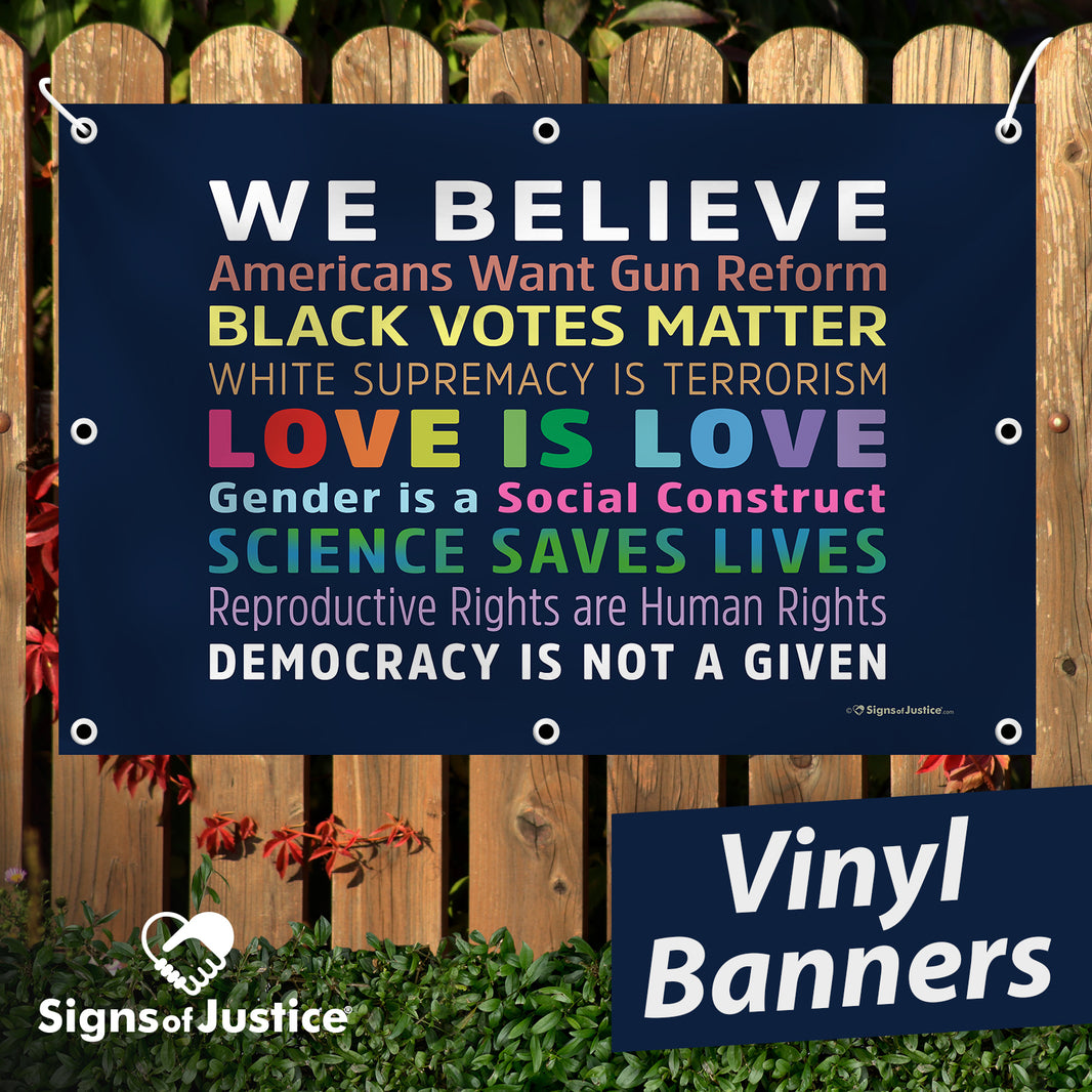 Social Justice Vinyl Banners! Many To Choose From | Buy Yours Today ...