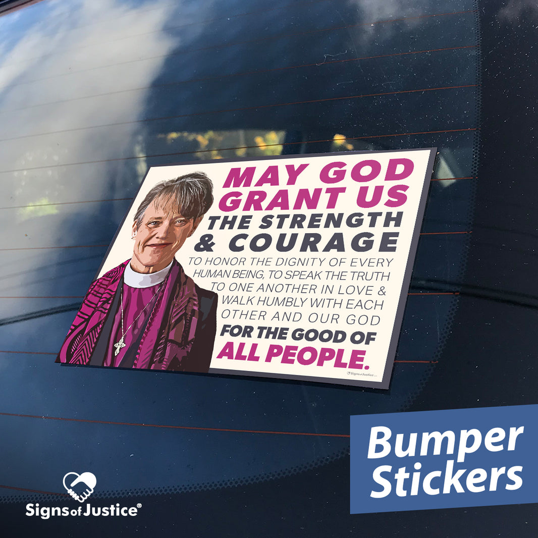 Signs of Justice bumper Stickers | Weather and Scratch-resistant With A ...