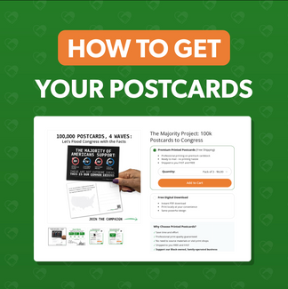 #TheMajorityProject: 12 Million Postcards to Congress – Signs Of Justice