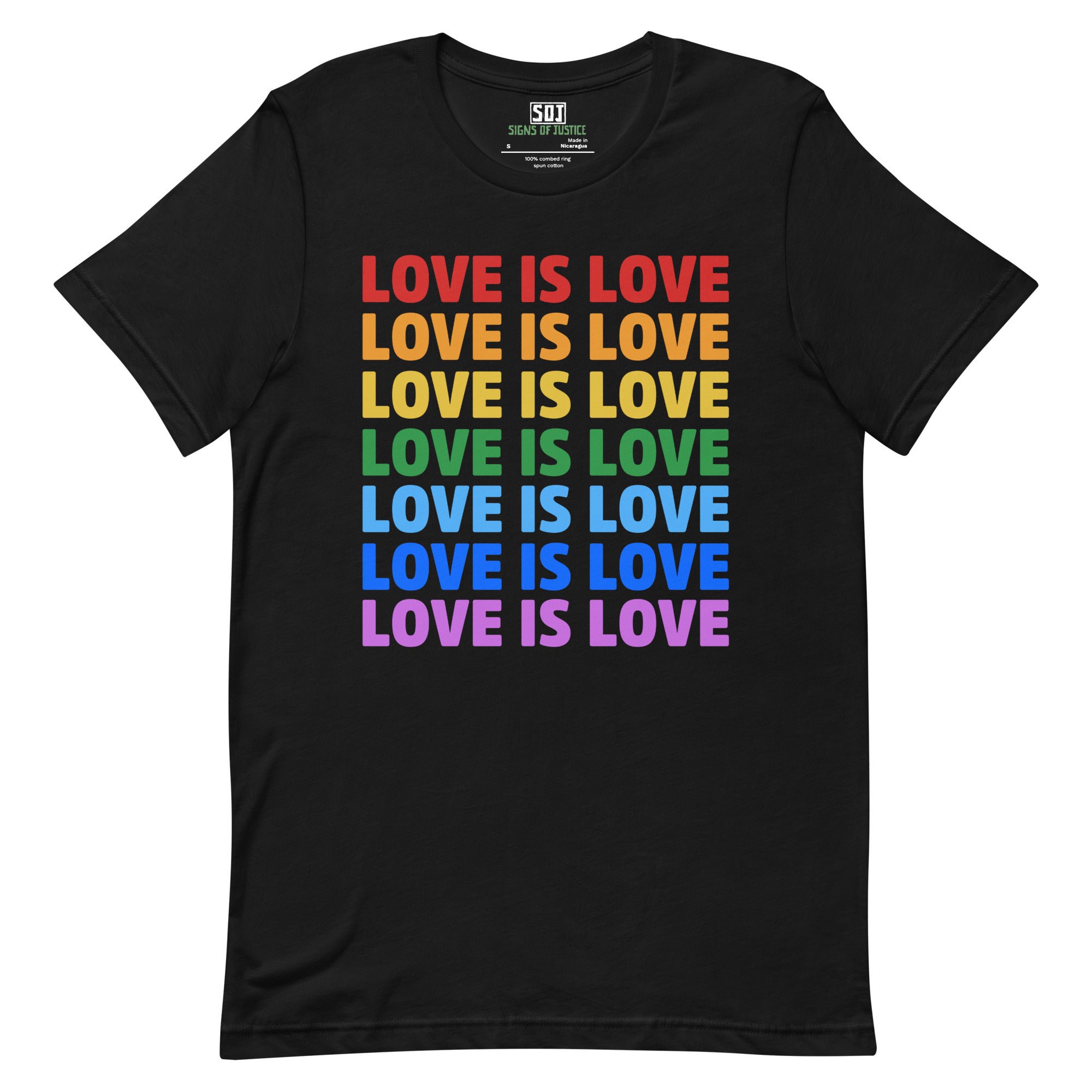 “Love is Love” Unisex t-shirt – Signs Of Justice