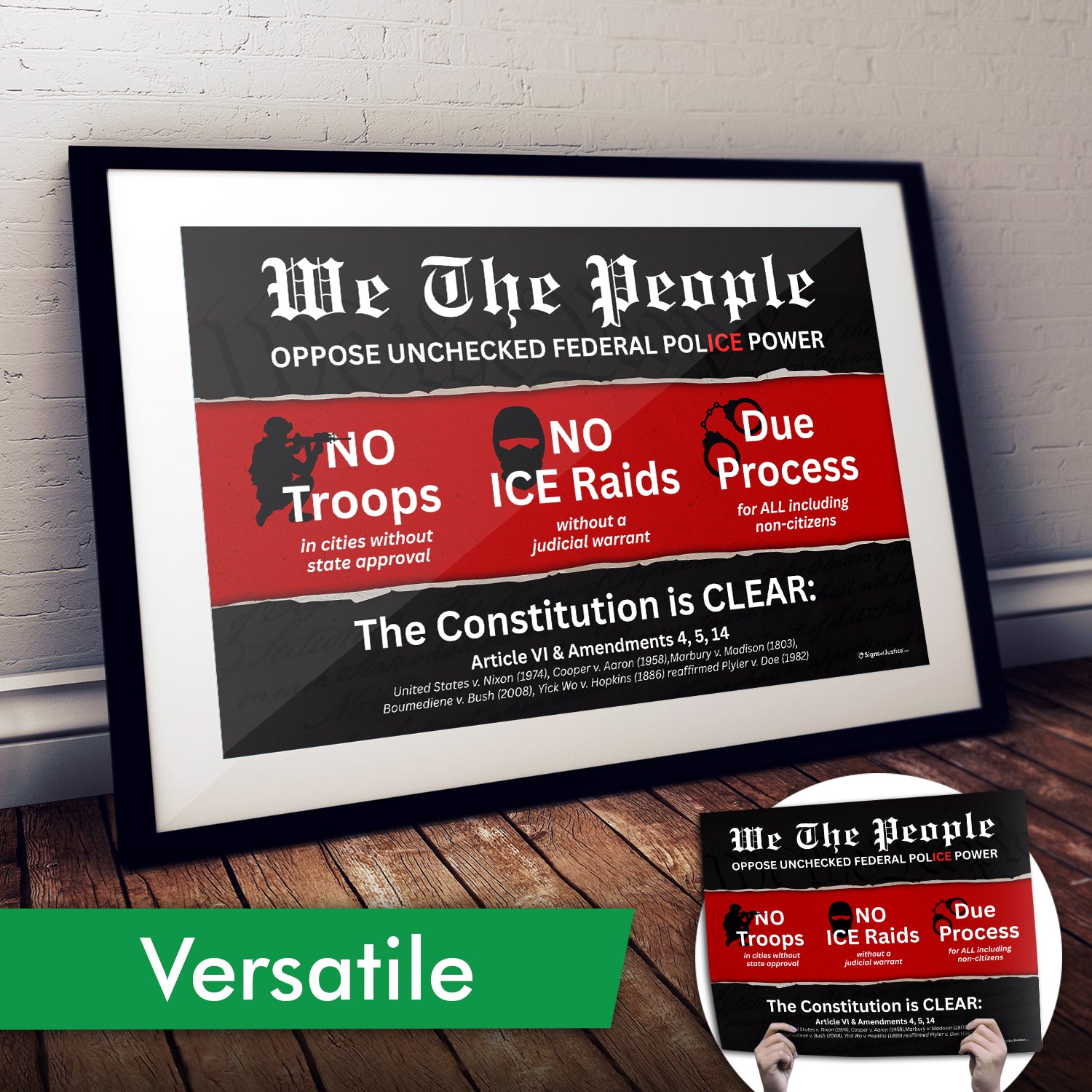"We The People" Cardstock Print – Signs Of Justice