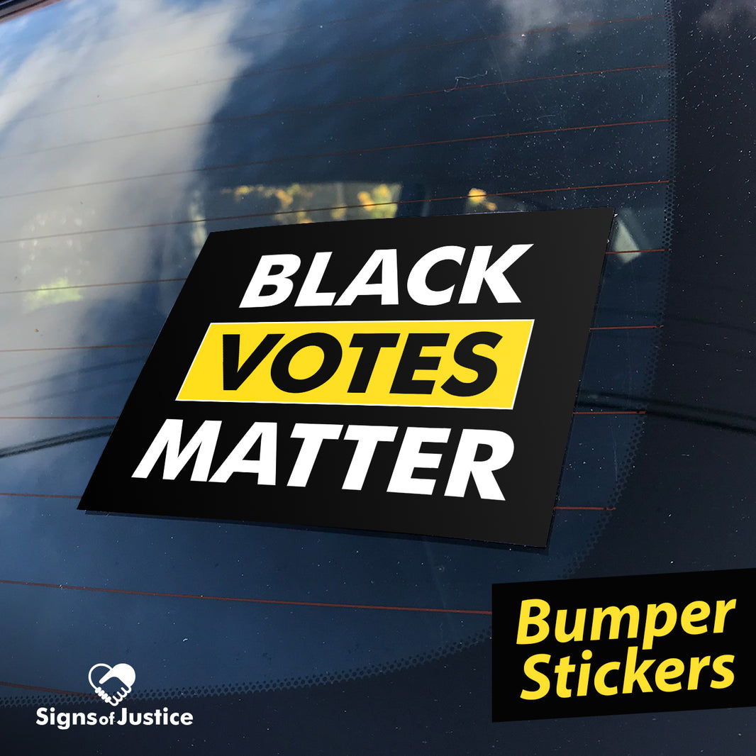 Signs of Justice bumper Stickers | Weather and Scratch-resistant With A ...
