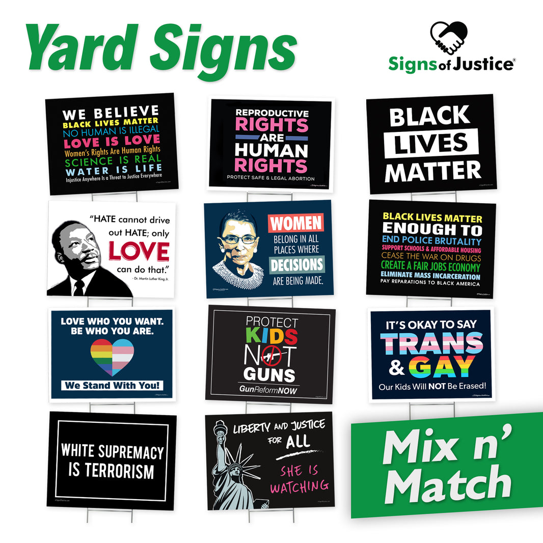 Yard SignsSigns of Justice Yard Signs | Waterproof Yard Signs With A ...